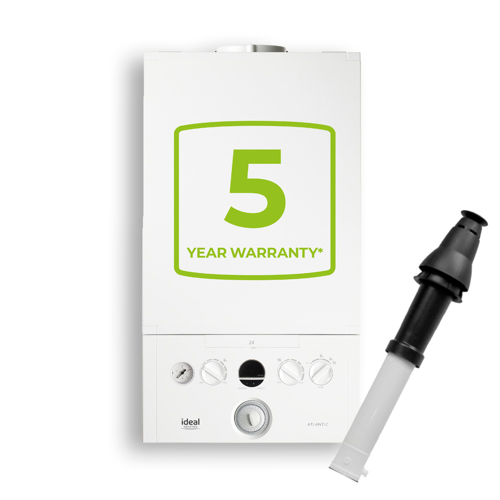 Ideal Atlantic 24Kw Combi Boiler, Built In Timer (Inc Vertical Flue ...