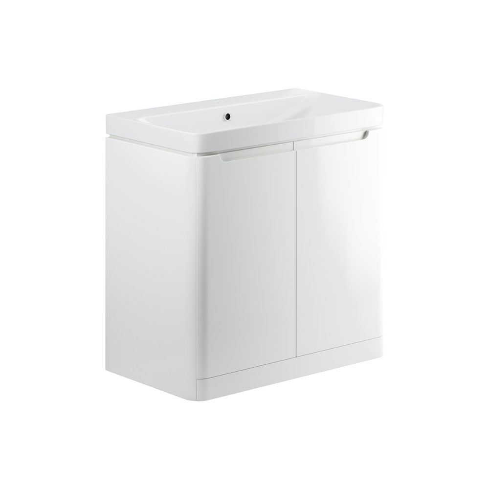 Livenza Noble 800mm 2 Door Floor Standing Basin Unit - White Gloss Product