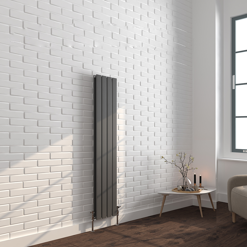 Phoenix 1200x300mm Grey Double Panel Radiator Product